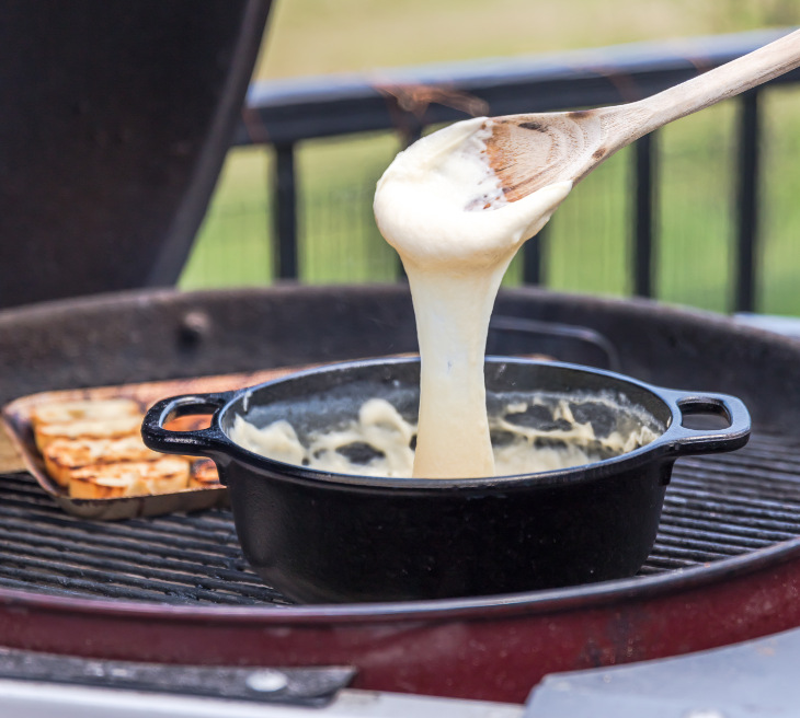 Easy Cheese Fondue with Grilled Bread | La Brea Bakery
